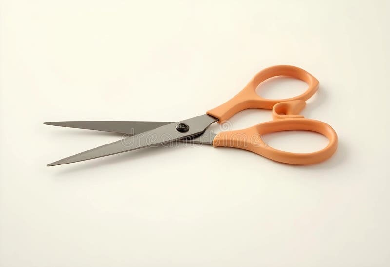 Crafting and Creativity with Sharp Scissors on a Clean Workspace Stock ...