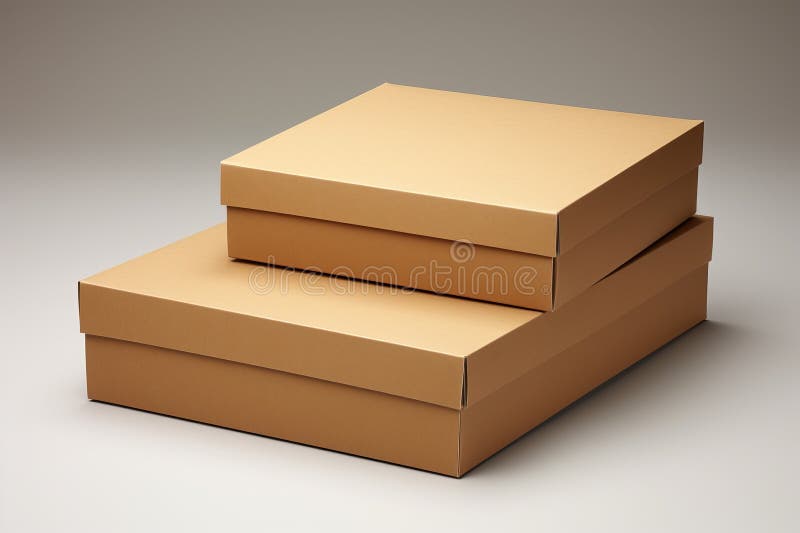 Crafting Elegance with Simple Cardboard Boxes on a Minimalist Backdrop ...