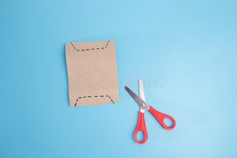 Crafting Essentials: Pair of Scissors beside a Piece of Paper Stock ...