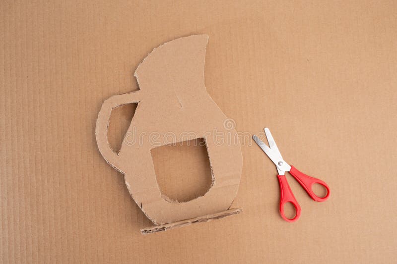 Crafting Essentials: Paper Pitcher Cutout, Scissors, Stock Photo ...