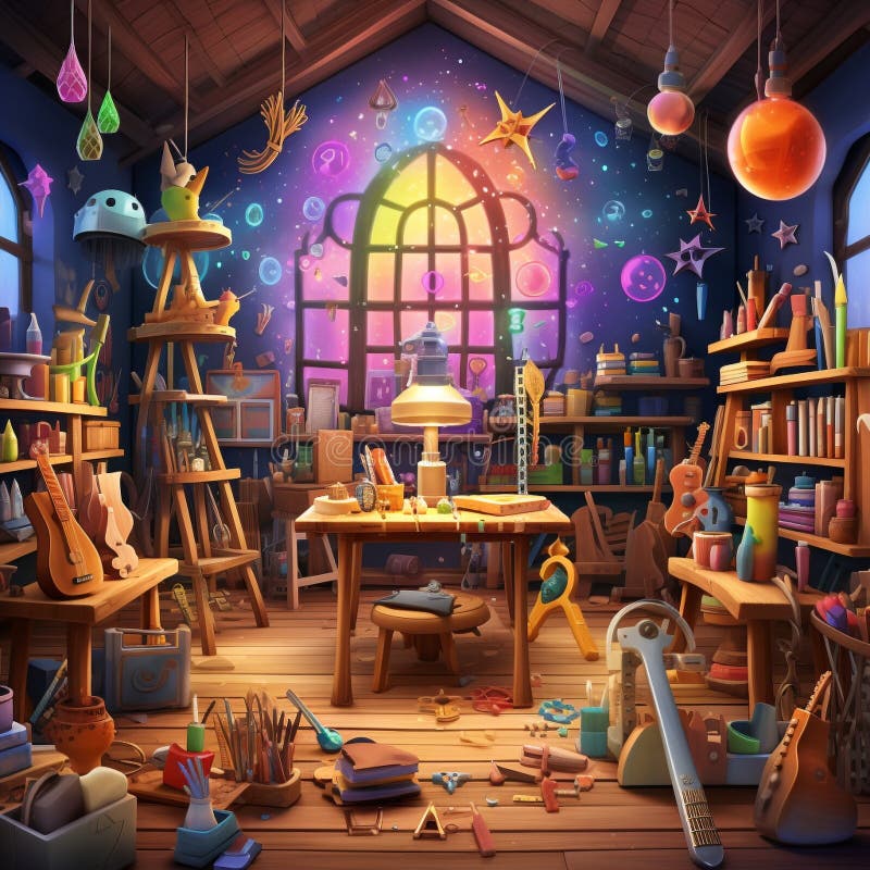 Crafting Magic: Tools that Bring Imagination To Life Stock Image ...