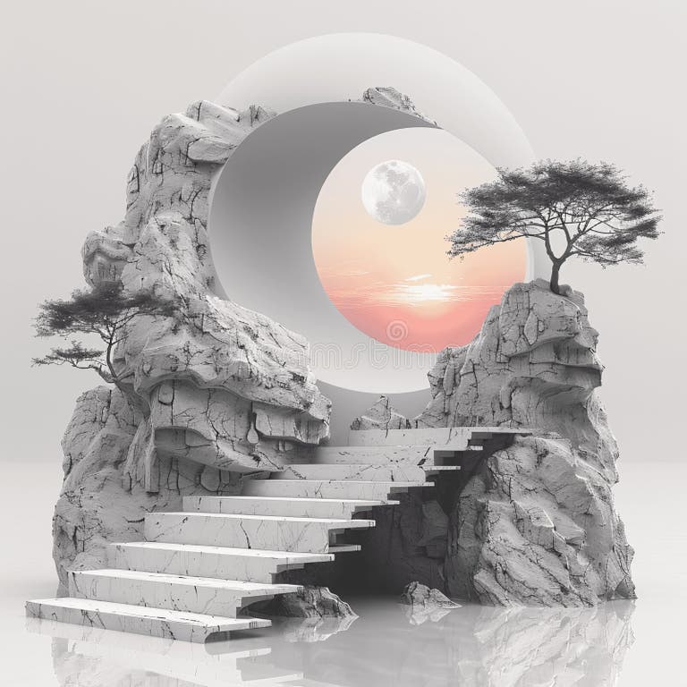 Crafting Meaning through Voids Stock Illustration - Illustration of ...