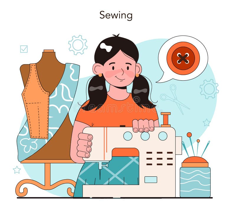 Crafting and Modeling School Course. Teacher Learning Students Stock ...