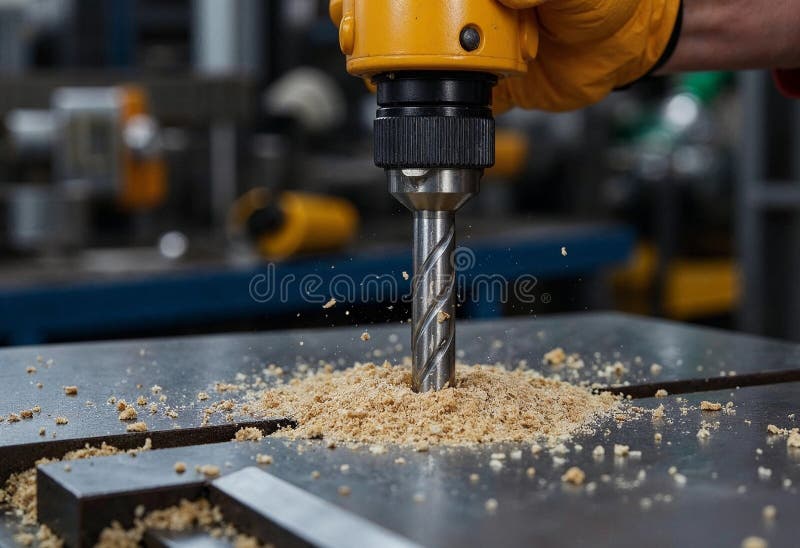 Crafting Precision through Drilling in a Modern Workshop Filled with ...
