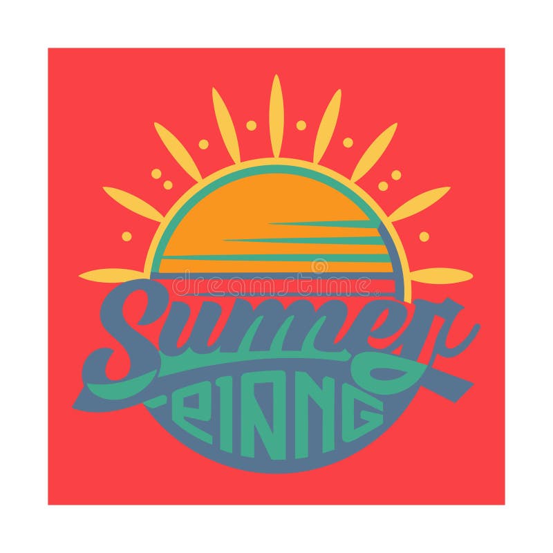 Crafting Red Backgrounds with Sun, Web, and Summer Text Design Stock ...