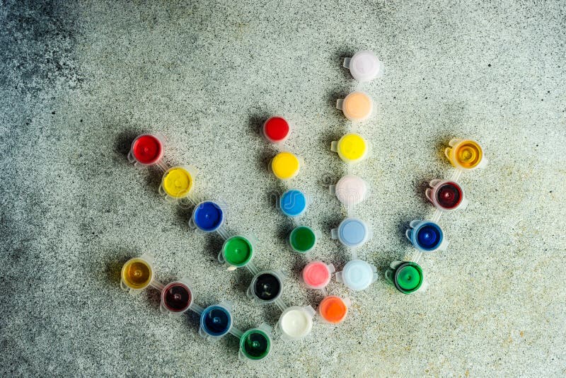 Crafting Tools on Concrete Background Stock Photo - Image of handmade ...