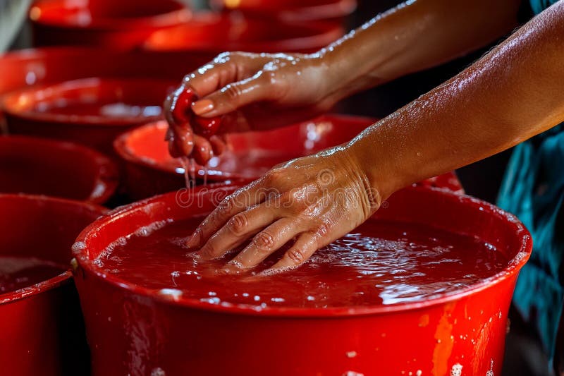 Crafting Vibrant Colors through Traditional Dyeing Techniques in a ...