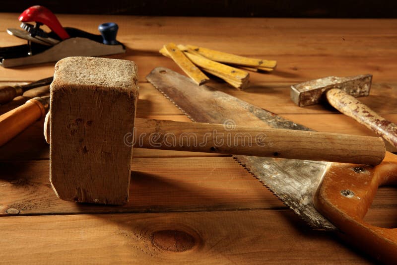 Old carpenter hand tools stock image. Image of spatula - 43394833