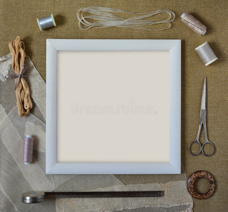 Crafts and Sewing Mock up stock photo. Image of decorative - 71300308