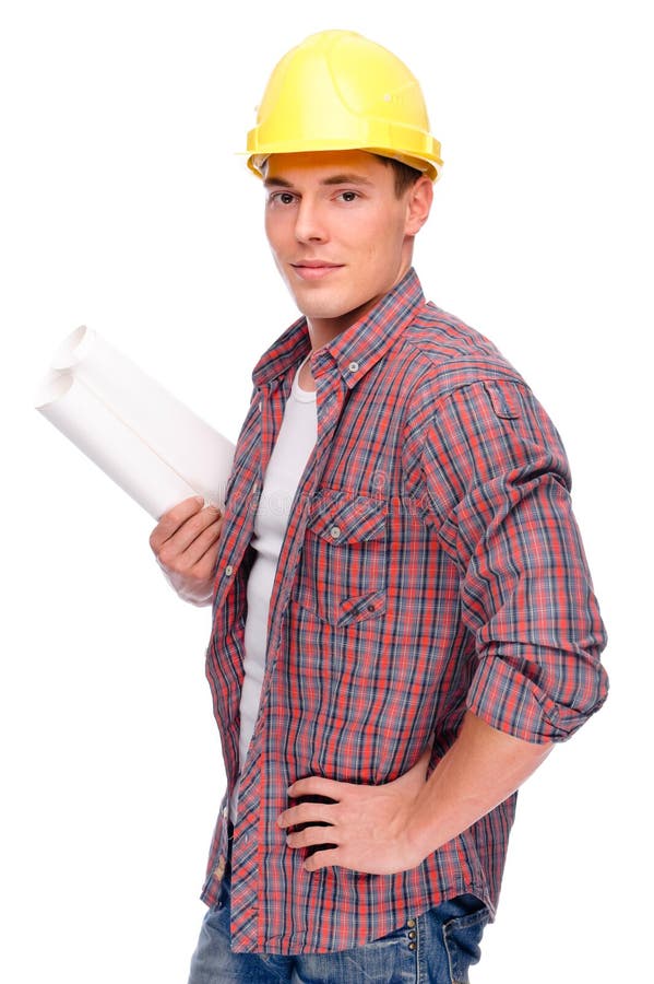 Construction Worker stock photo. Image of shirt, contractor - 2077218