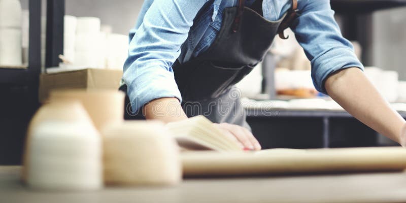 Craftsman Artist Pottery Skill Working Concept Stock Photo - Image of ...