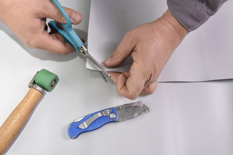 Craftsman cuts angle stock photo. Image of brush, defects - 63459538