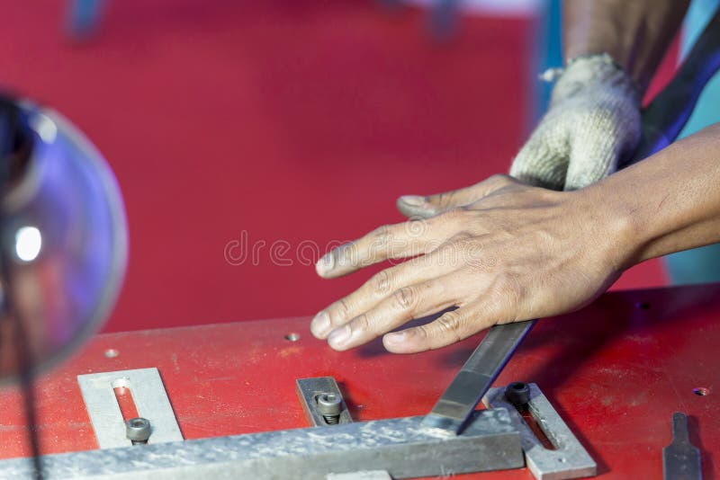 The Craftsman Making the Scraping Process Stock Image - Image of ...