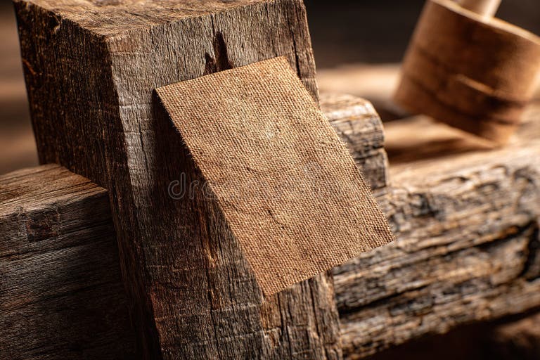 Craftsman Shaping Wood with Precision in a Workshop Using Traditional ...