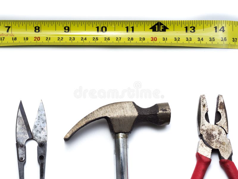 Craftsman Tool Isolated on White Background Stock Image - Image of ...