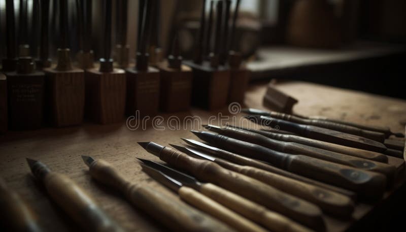 Craftsman Toolbox a Creative Arrangement of Sharp Hand Tools Generated ...