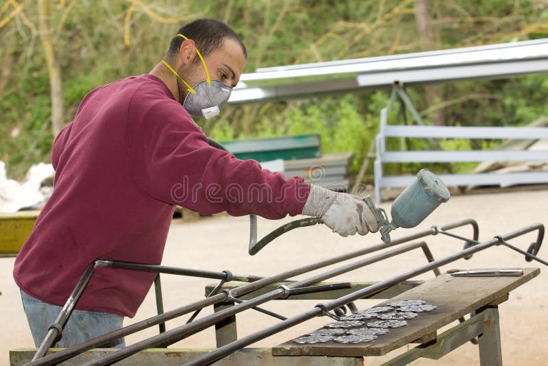 Craftsman at work stock image. Image of site, professional - 88981939