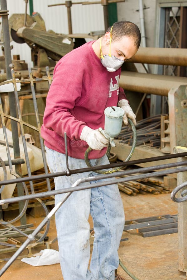 Craftsman at work stock photo. Image of drywall, paintbrush - 91454512