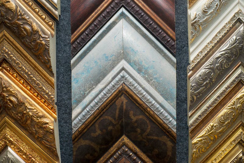 Craftsman Working in Frame Shop. Stock Image - Image of frame, framer ...