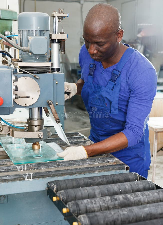 Glass drilling machine stock image. Image of fragile - 39958231