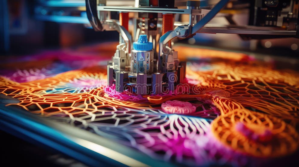 Craftsmanship Technology Creativity Stock Illustration - Illustration of intricate, automated ...