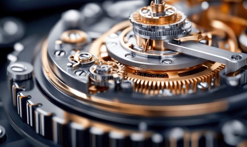 Craftsperson Assembling a Custom Mechanical Gadget with Intricate ...