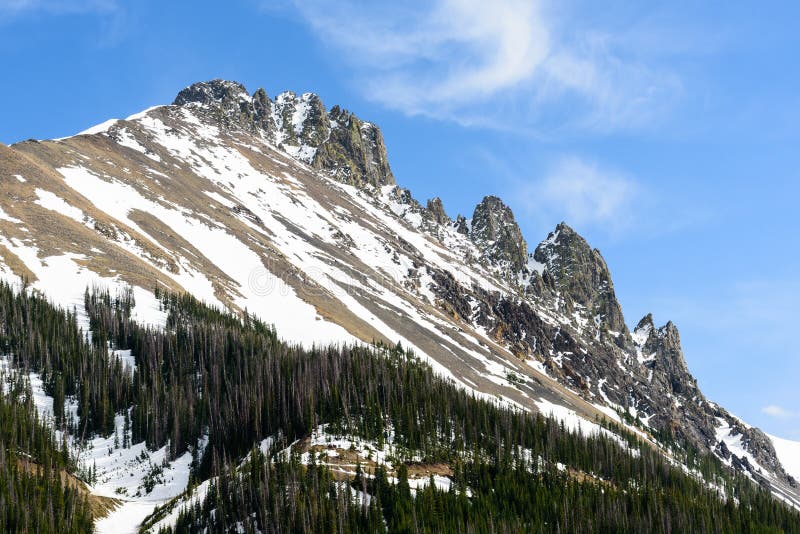 The Crags of Colorado`s Never Summer Mountains Stock Image - Image of ...