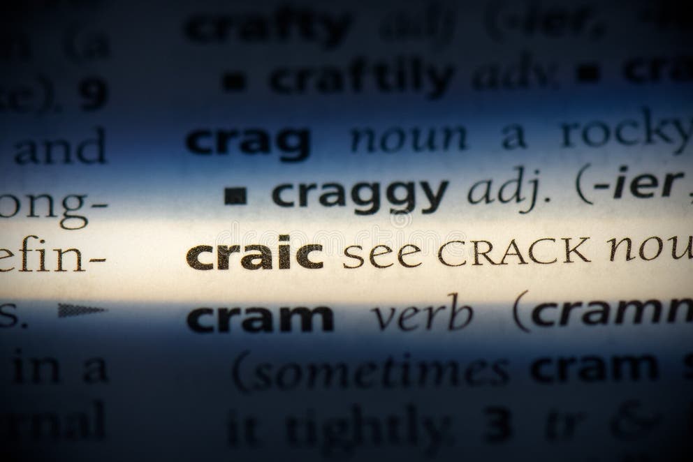 Craic stock photo. Image of etymology, meaning, detail - 161576176