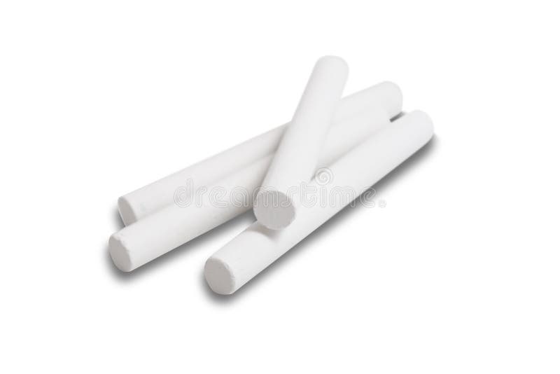 Craie blanche image stock. Image du simple, isolement - 17564863