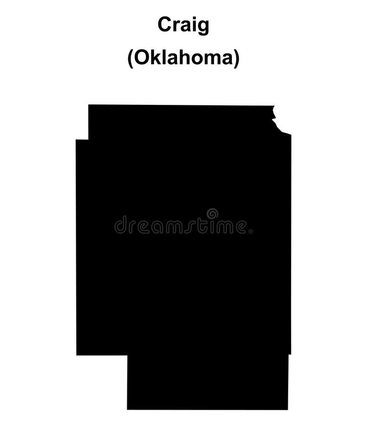 Craig outline map stock vector. Illustration of boundary - 361752000