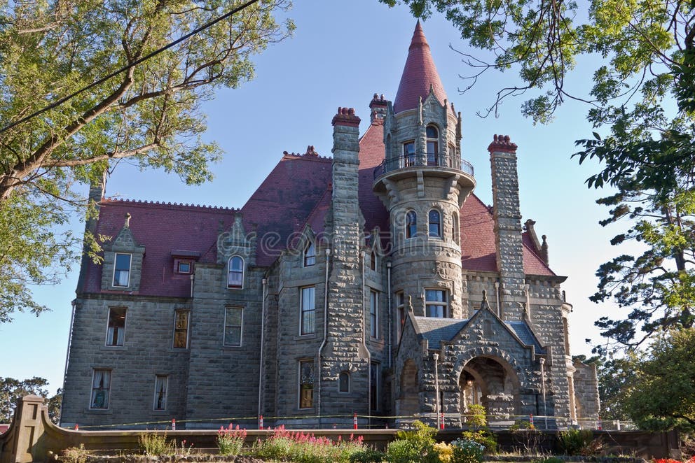 Craigdarroch Castle Victoria Canada Stock Photo - Image of structure ...