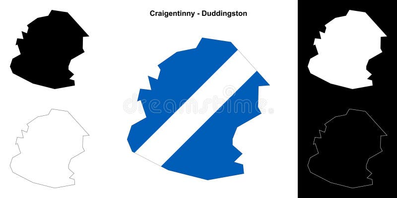 Duddingston Outline Map Stock Illustrations – 1 Duddingston Outline Map ...