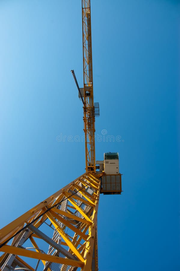 Crain on building site stock photo. Image of building - 22271520