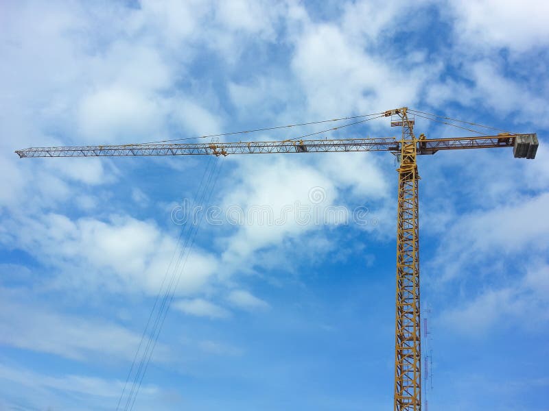 Crain construction stock photo. Image of buildings, crain - 32888728