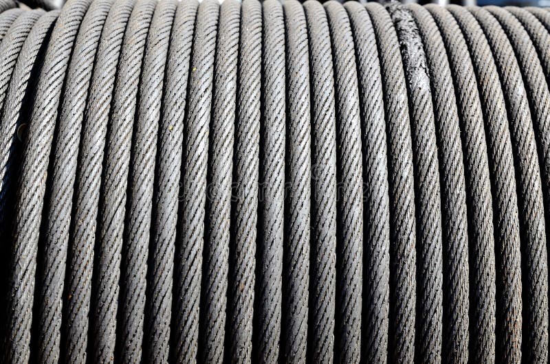 The crain metal cable stock image. Image of dirty, rope - 22348303