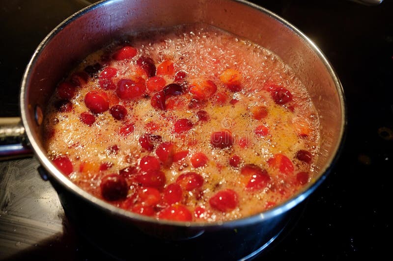 Cranberries Simmering in Pot on Stove Stock Image - Image of delicious ... Cranberries Simmering in Pot on Stove Stock Image - Image of delicious ...