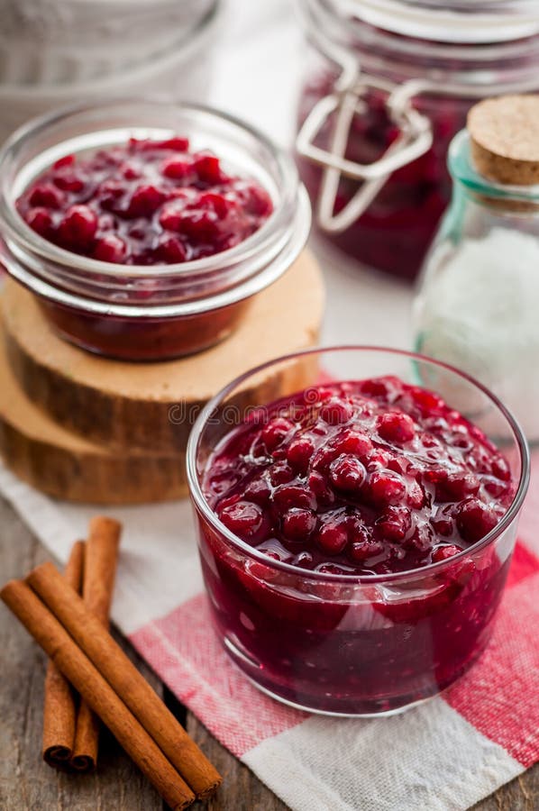 Cranberry Cinnamon Sauce stock image. Image of preserve - 60703659