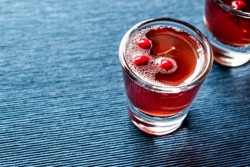 Cranberry Cocktail Shot with Vodka Stock Image - Image of alcoholic ...