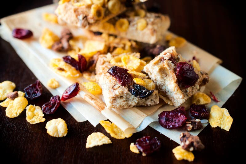 Cranberry and corn flakes stock photo. Image of cranberry - 36378672