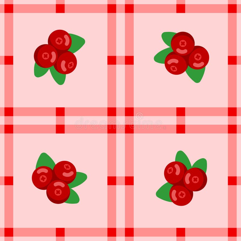 Cranberry Fruit Seamless for Pattern Fabric, Simple Cranberry Fruit ...
