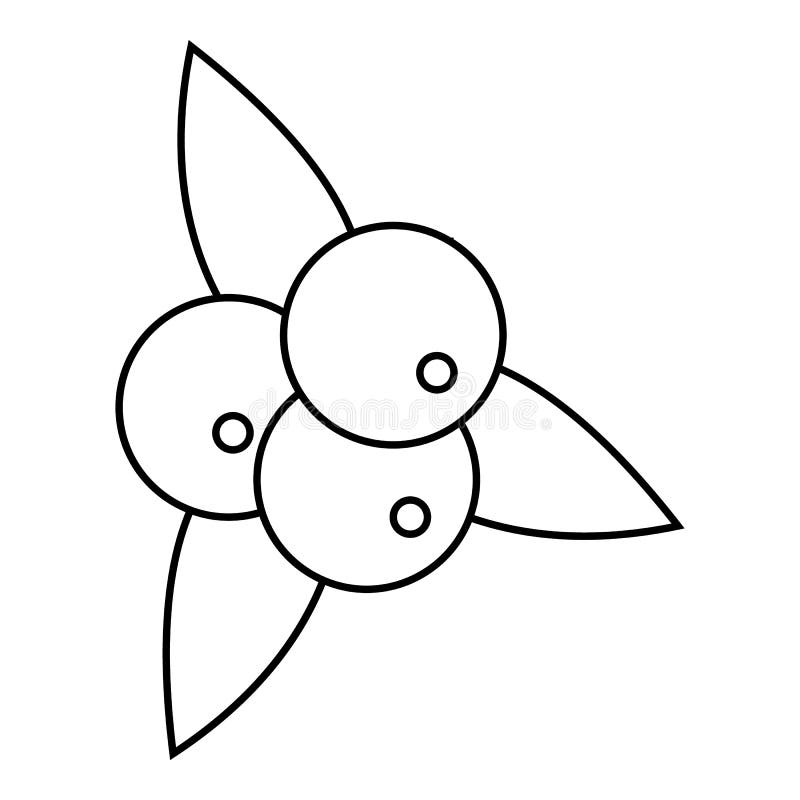 Cranberry Icon, Outline Style Stock Vector - Illustration of fresh ...