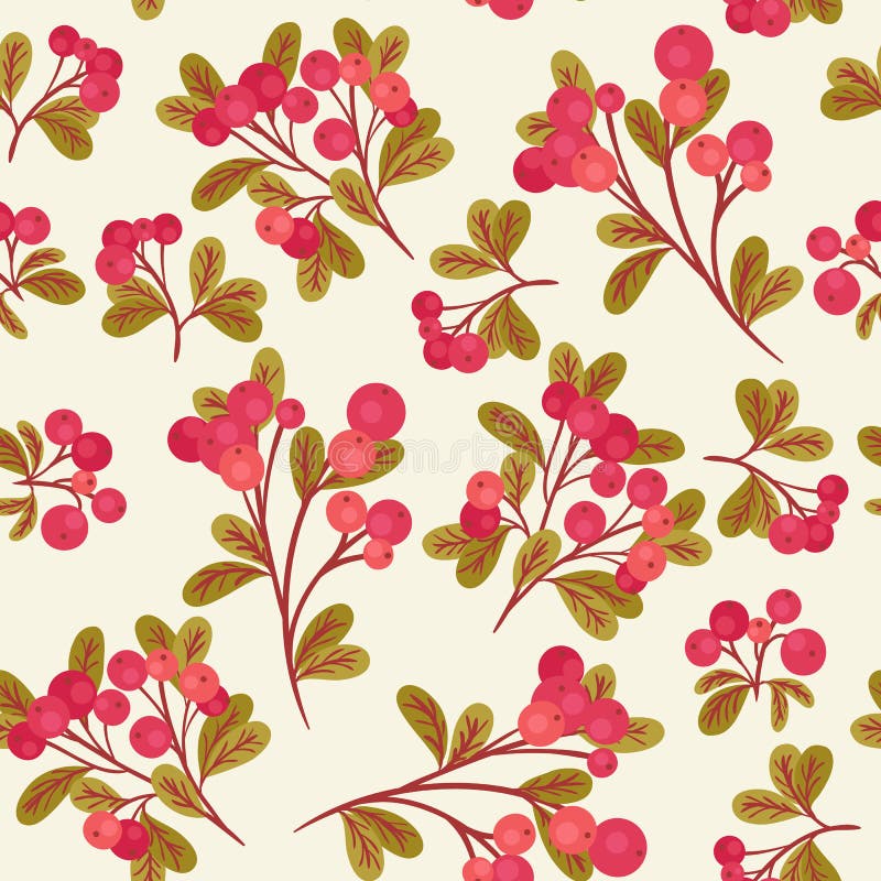 Cranberry Pattern Stock Illustrations – 4,116 Cranberry Pattern Stock ...