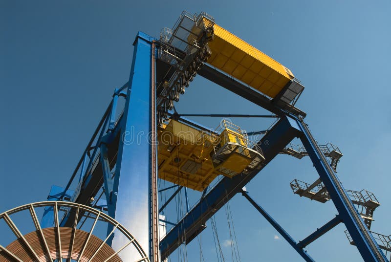 Cargo Container Being Hoisted Crane Stock Photos - Free & Royalty-Free ...