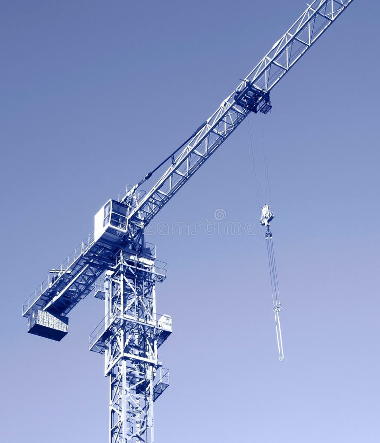 Crane stock photo. Image of view, close, machine, white - 15588630