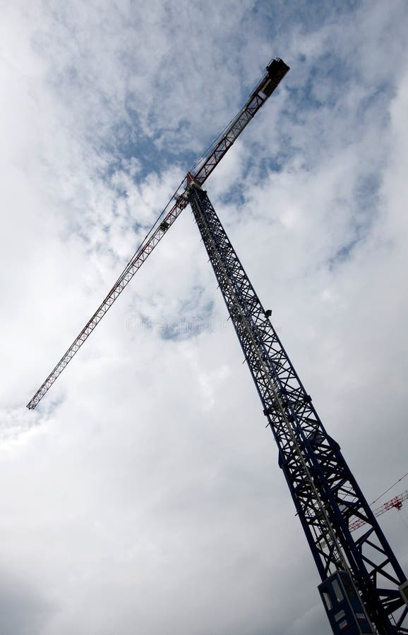 Crane stock photo. Image of diagonal, rise, builder, blue - 28173402