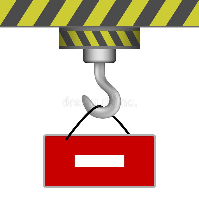 Crane stock vector. Illustration of crane, stop, plate - 28404459