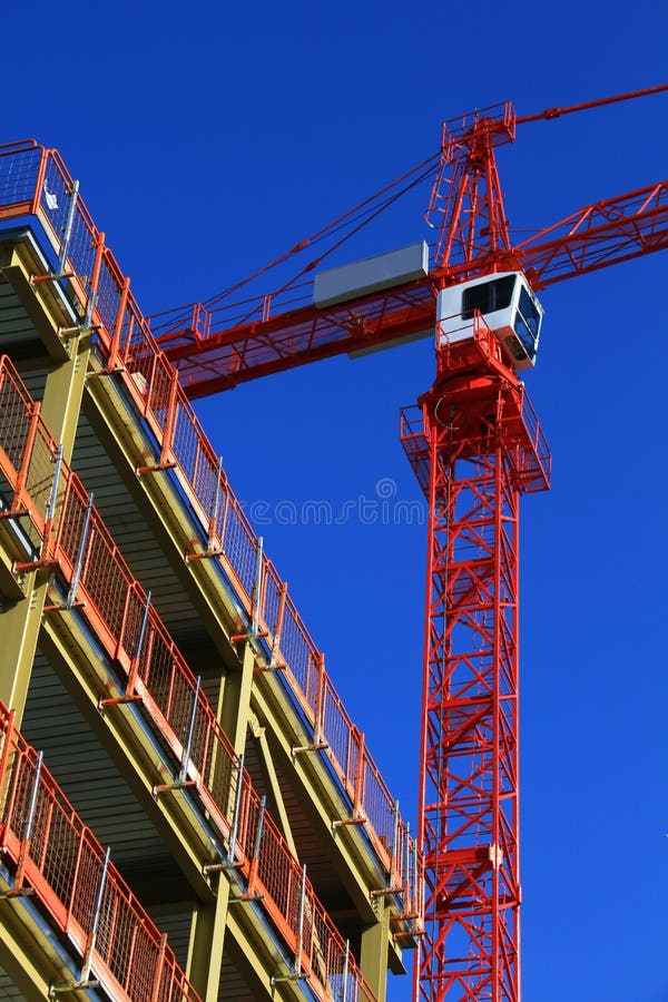 Crane stock photo. Image of constructions, background - 15608692