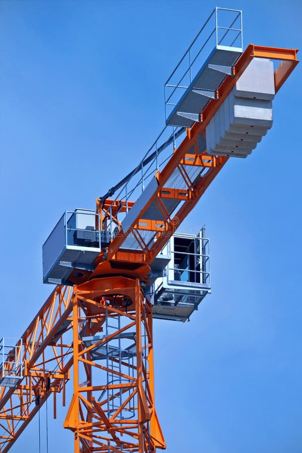 Crane stock image. Image of metal, crane, machine, cabin - 7187801