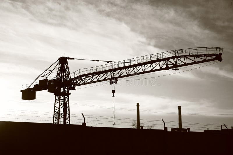 Crane stock photo. Image of industry, commercial, business - 7323800