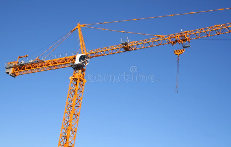 Crane stock image. Image of cloud, built, crane, working - 8153207
